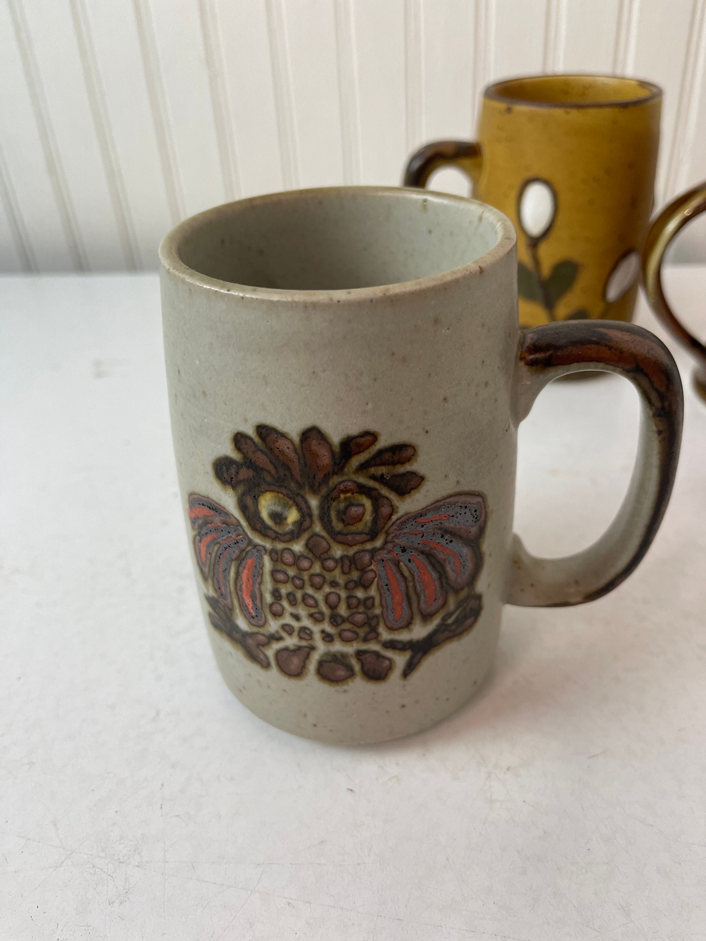 Pottery Mugs Coffee Mugs Boho Kitchen Hippie Pottery - Etsy