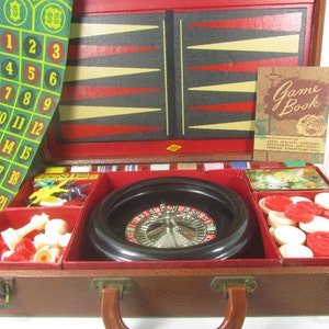 Vintage Game, Game Case, Roulette Game in Case, Chess, Box Game, Board ...