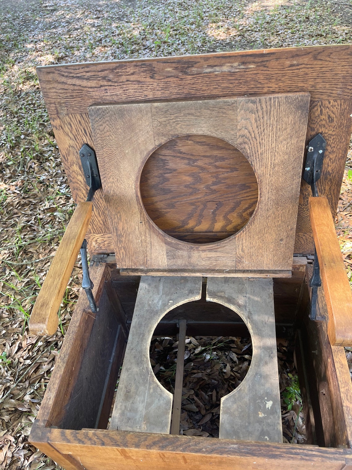 Antique Victorian-potty Chair Antique Wood Potty Chair - Etsy