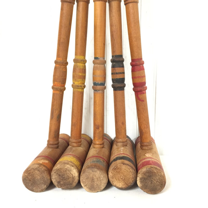 Antique Croquet Set - Etsy
