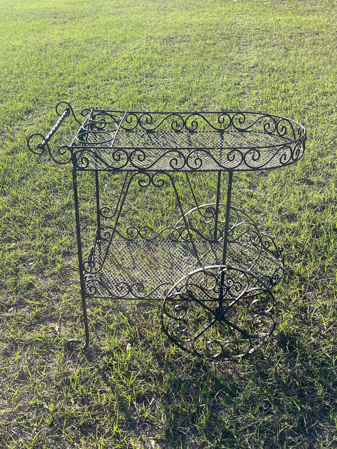 Vintage Tea Trolley, Metal Cart, Shabby Chic Furniture, Garden Cart ...