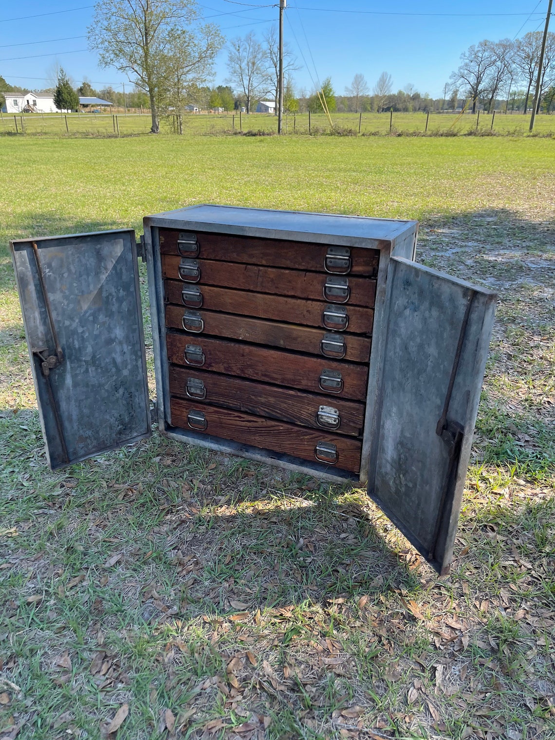 Mechanics Cabinet Machinists Cabinet Garage Decor Man Cave | Etsy
