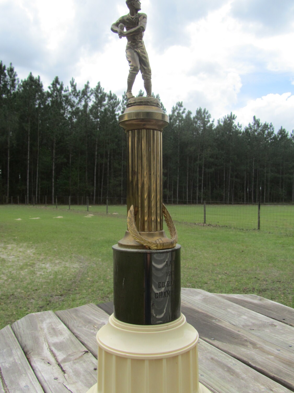 Vintage AAA Baseball Trophy 1957 Mid Century Ed Raatz | Etsy