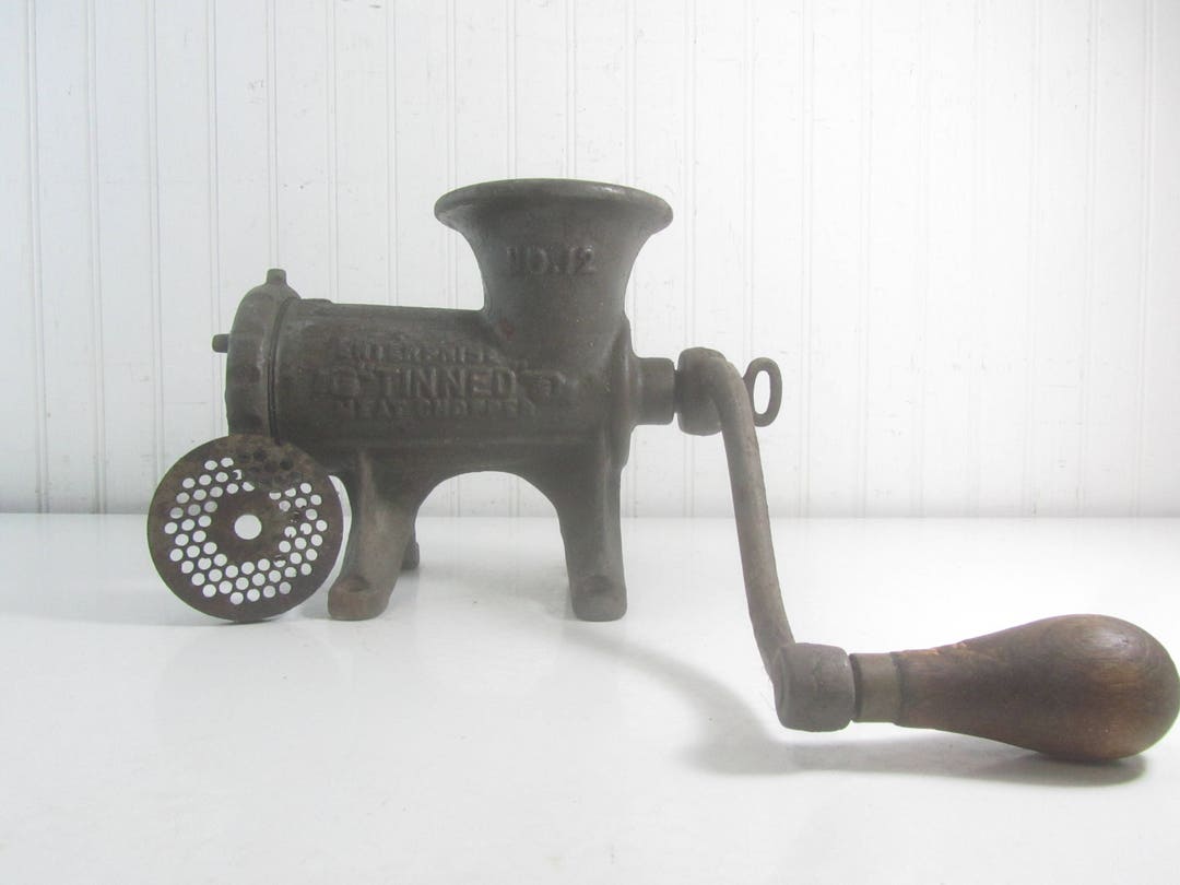 Antique Food Chopper, Meat Grinder, Kitchen Appliance, Cast Iron, Iron ...