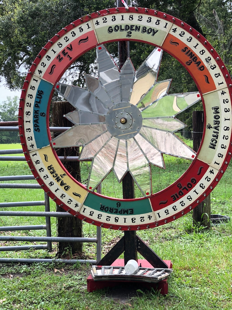 CARNIVAL Wheel Antique Gambling Wheel 1800s Movie Prop - Etsy