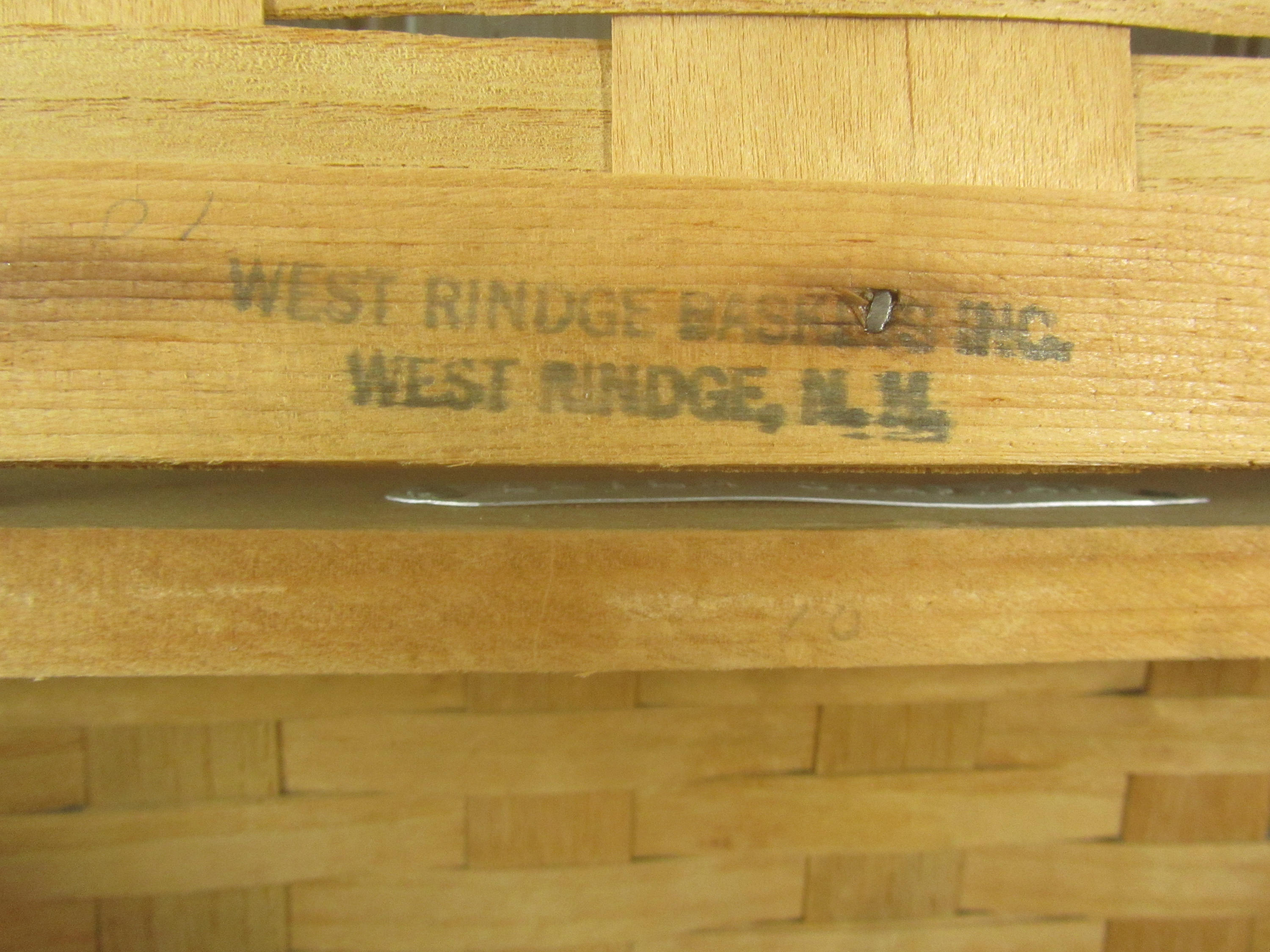 Vintage Picnic Basket wicker basket West Rindge Baskets Inc | Etsy