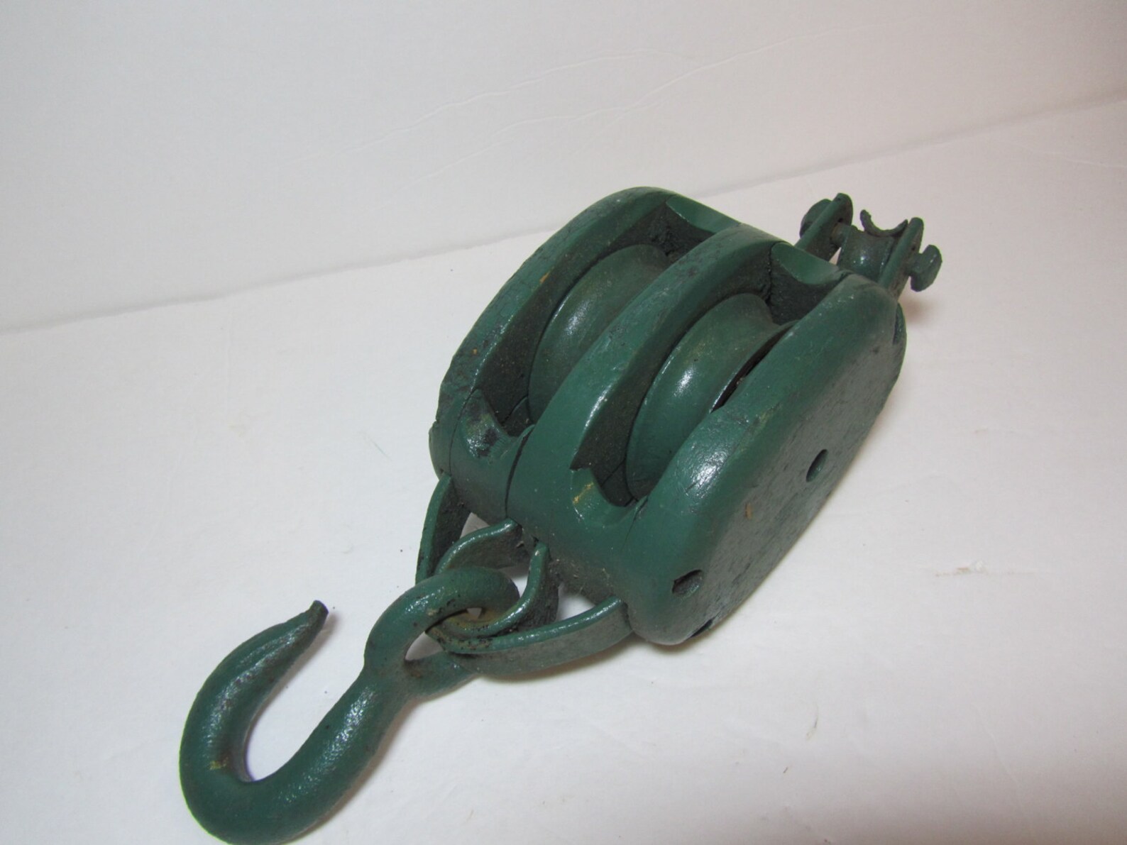 ANTIQUE BLOCK & TACKLE Vintage Pulley Wood Pulley Barn | Etsy