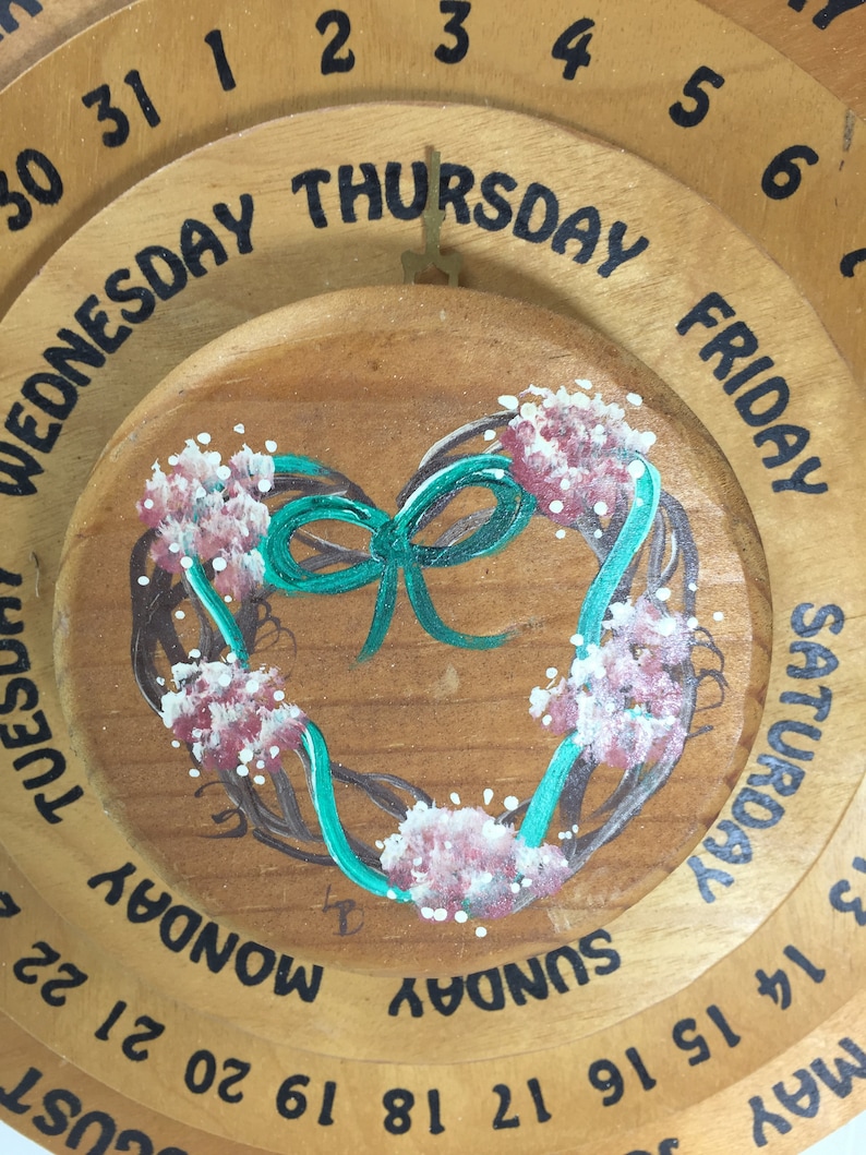 Perpetual Calendar Wall Calendar Wheel Calendar Country - Etsy