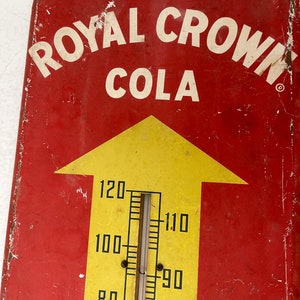 RC Cola Thermometer, Vintage Soda Collectible, Royal Crown Cola ...