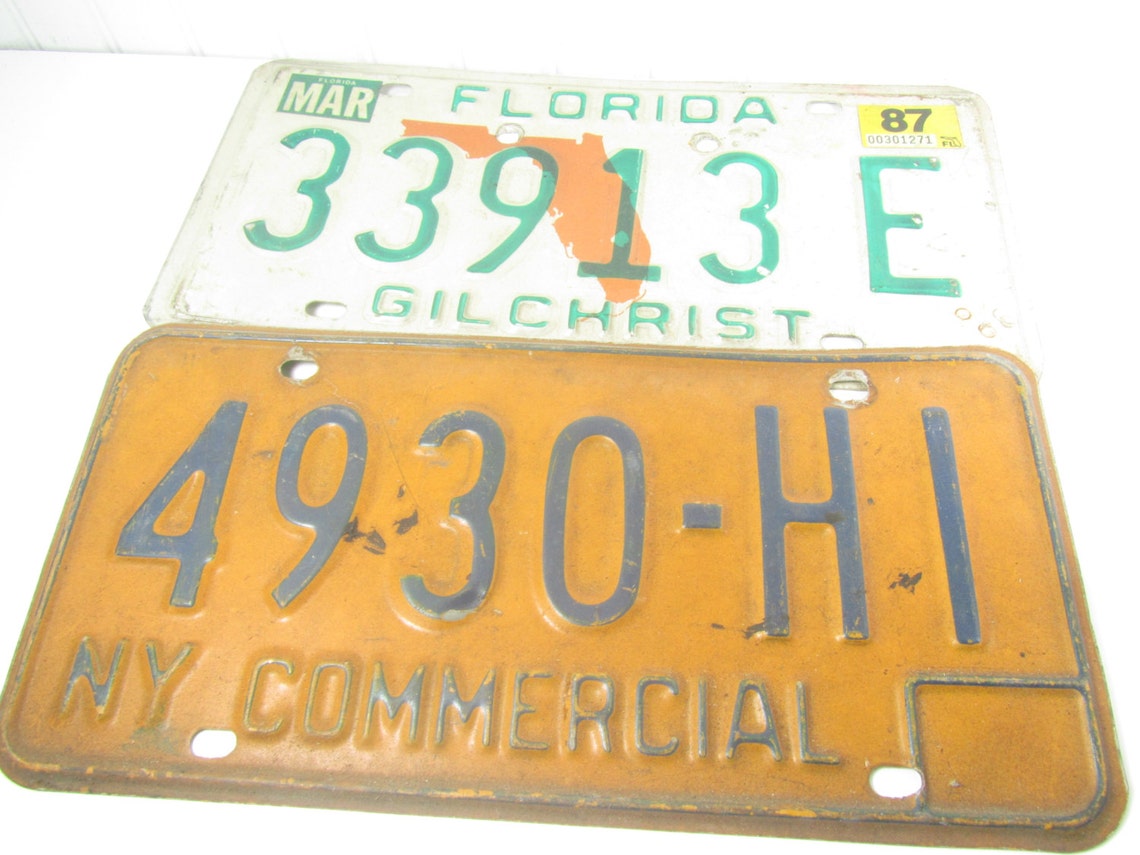 Vintage License Plates Rusty License Plates Vintage Car | Etsy