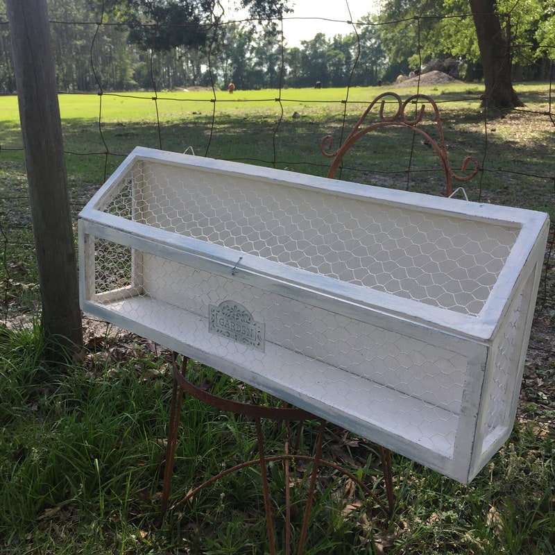 Wooden Chicken Planter - Etsy