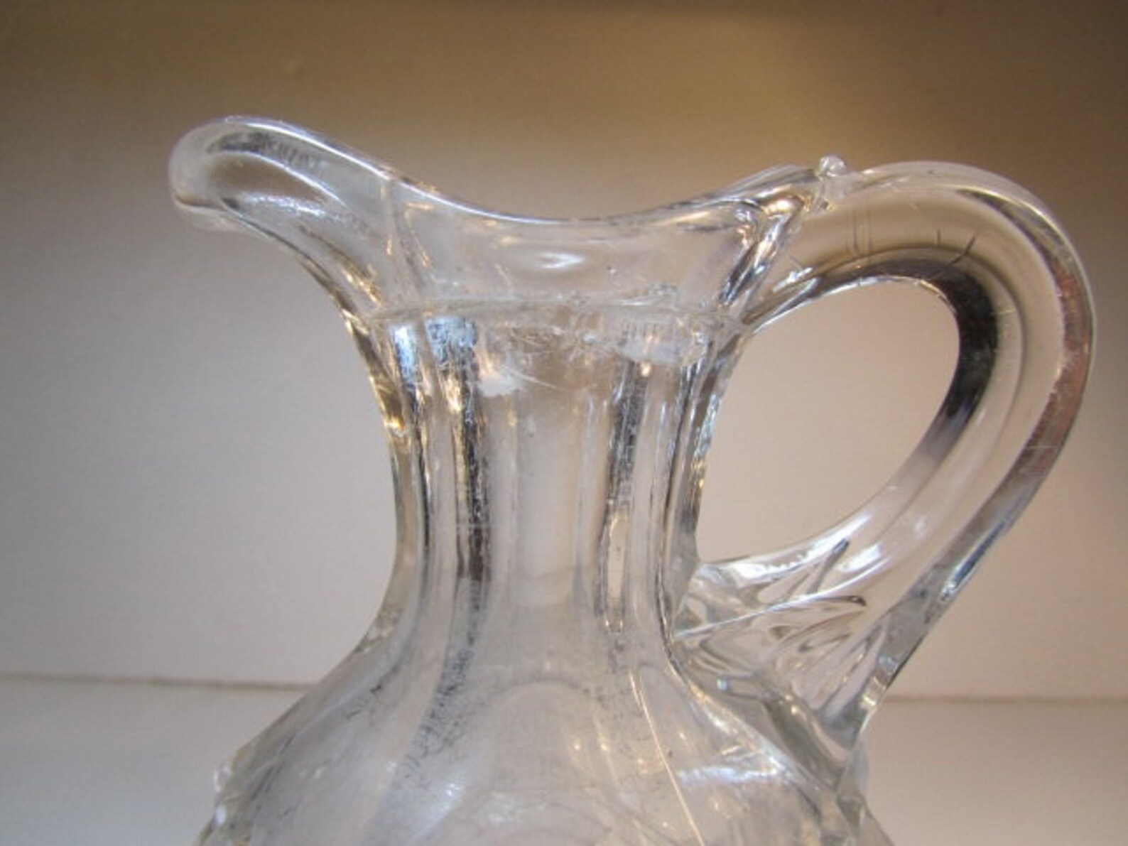 Antique Pitcher Lead Crystal Bud Vase Small Pitcher | Etsy