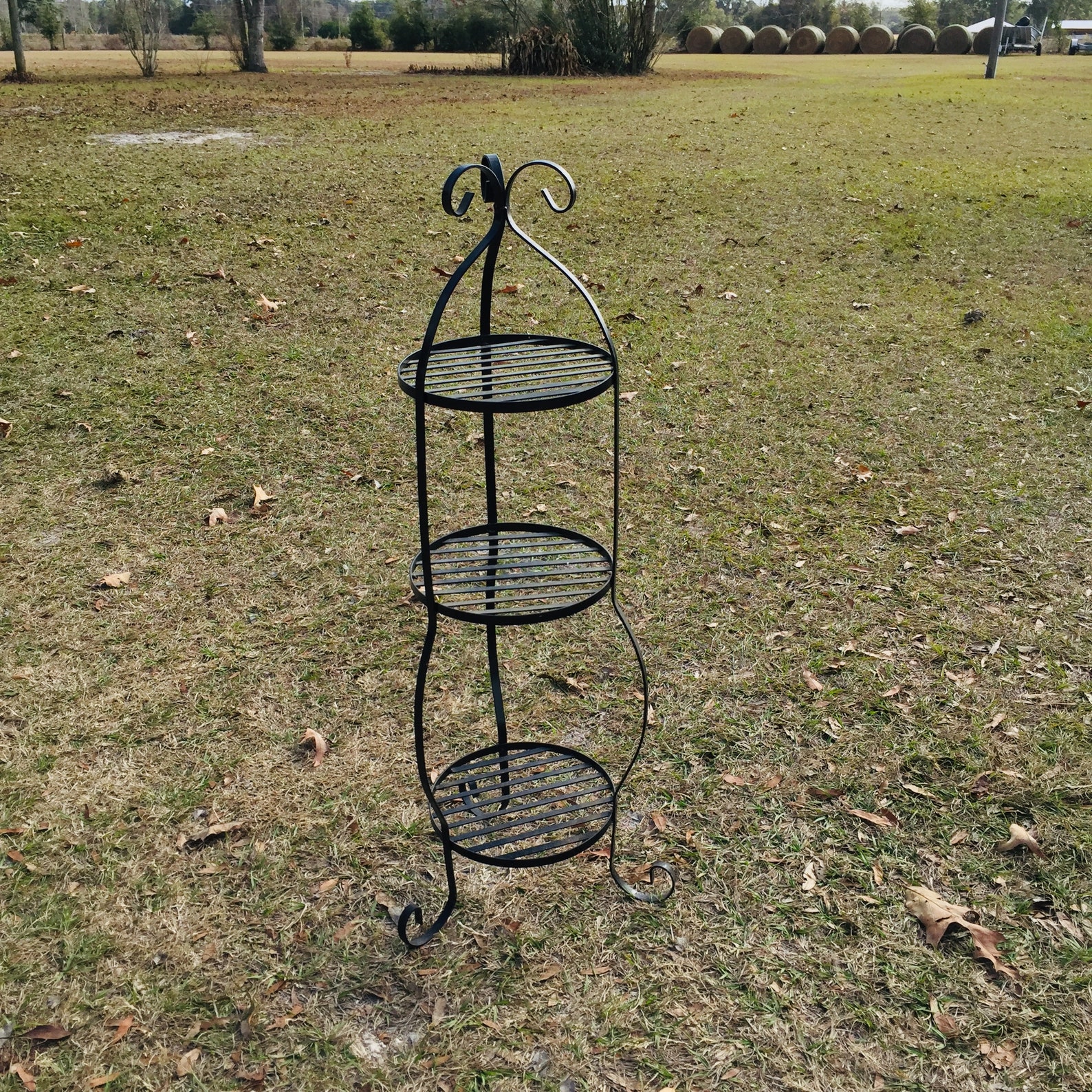 Vintage plate/pie rack plate holder metal rack bakery | Etsy