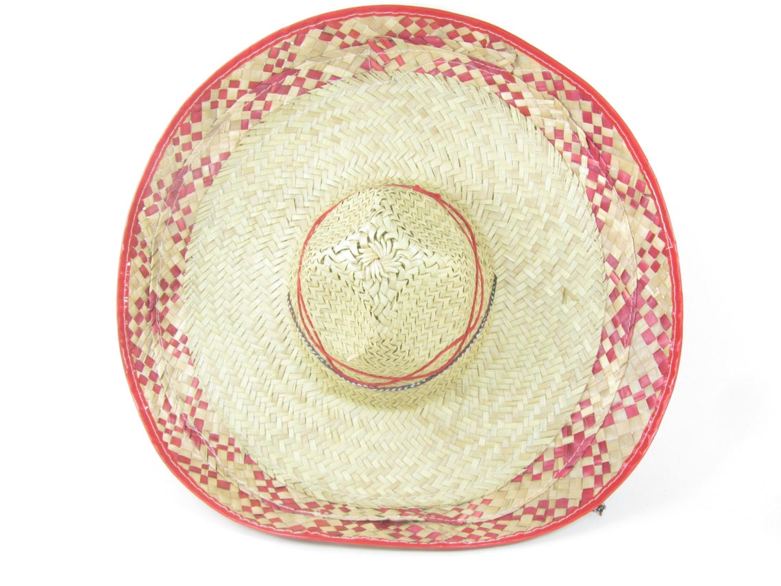 Vintage Hat Straw Hat Sombrero Mexico Mexican Hat Sun - Etsy