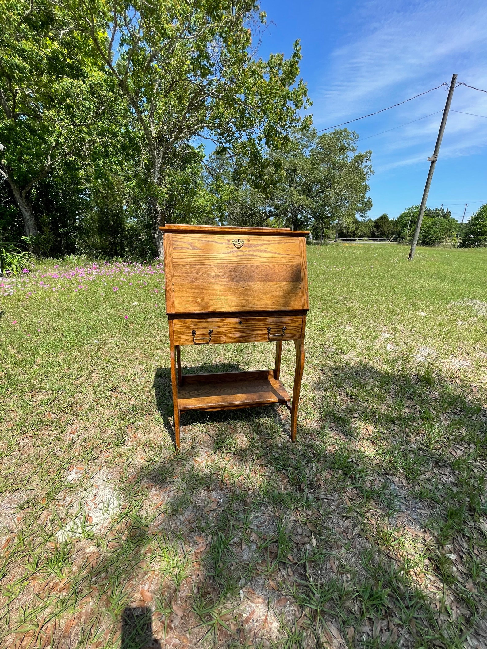 Antique Secretary Desk, Mission Craftsman Style Furniture, Slant Top ...