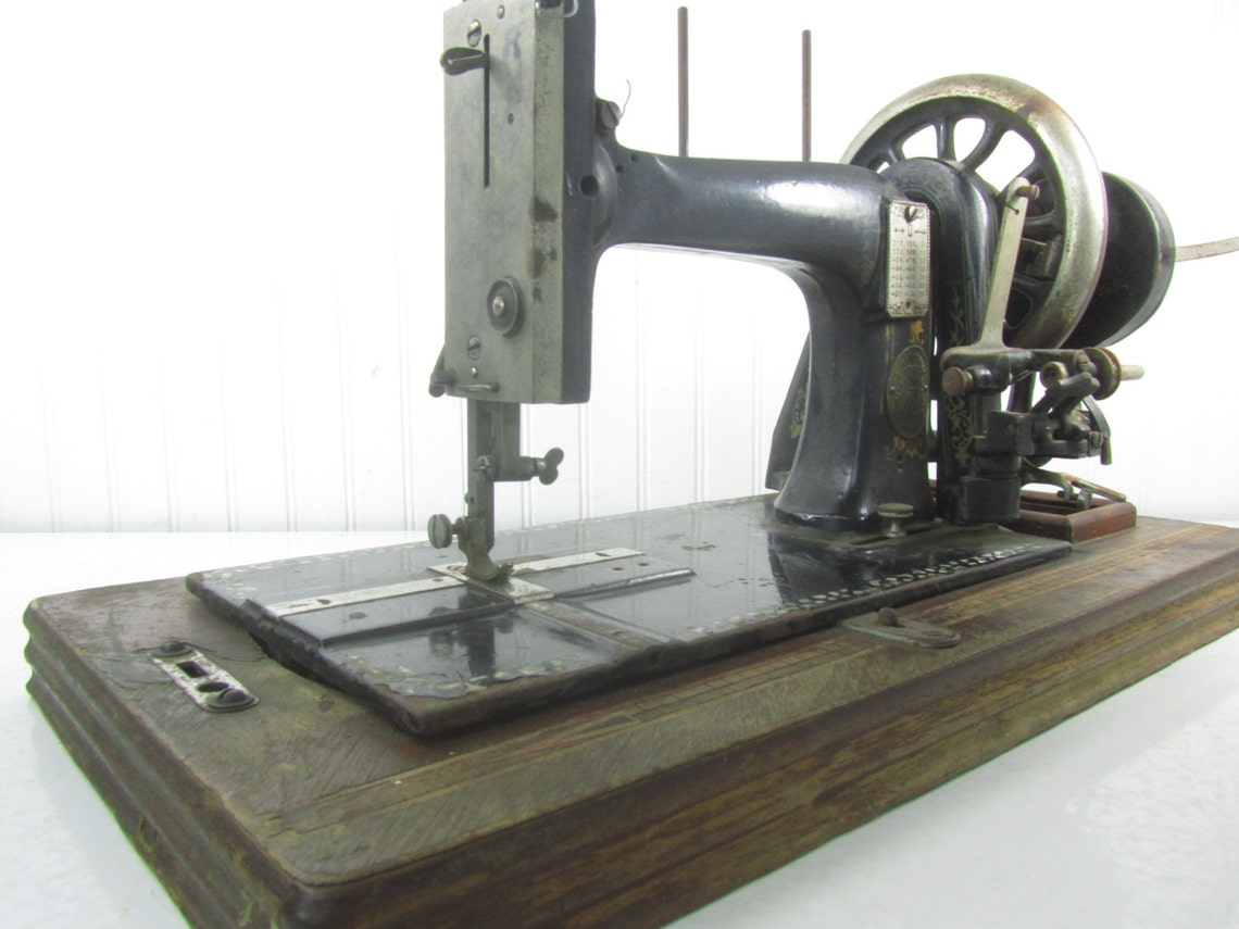 Vintage Sewing Machine Crank Sewing Machineblack Victorian - Etsy