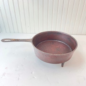 Footed Skillet, Gate Mark, Footed 1800s Skillet, Antique Iron Pan ...
