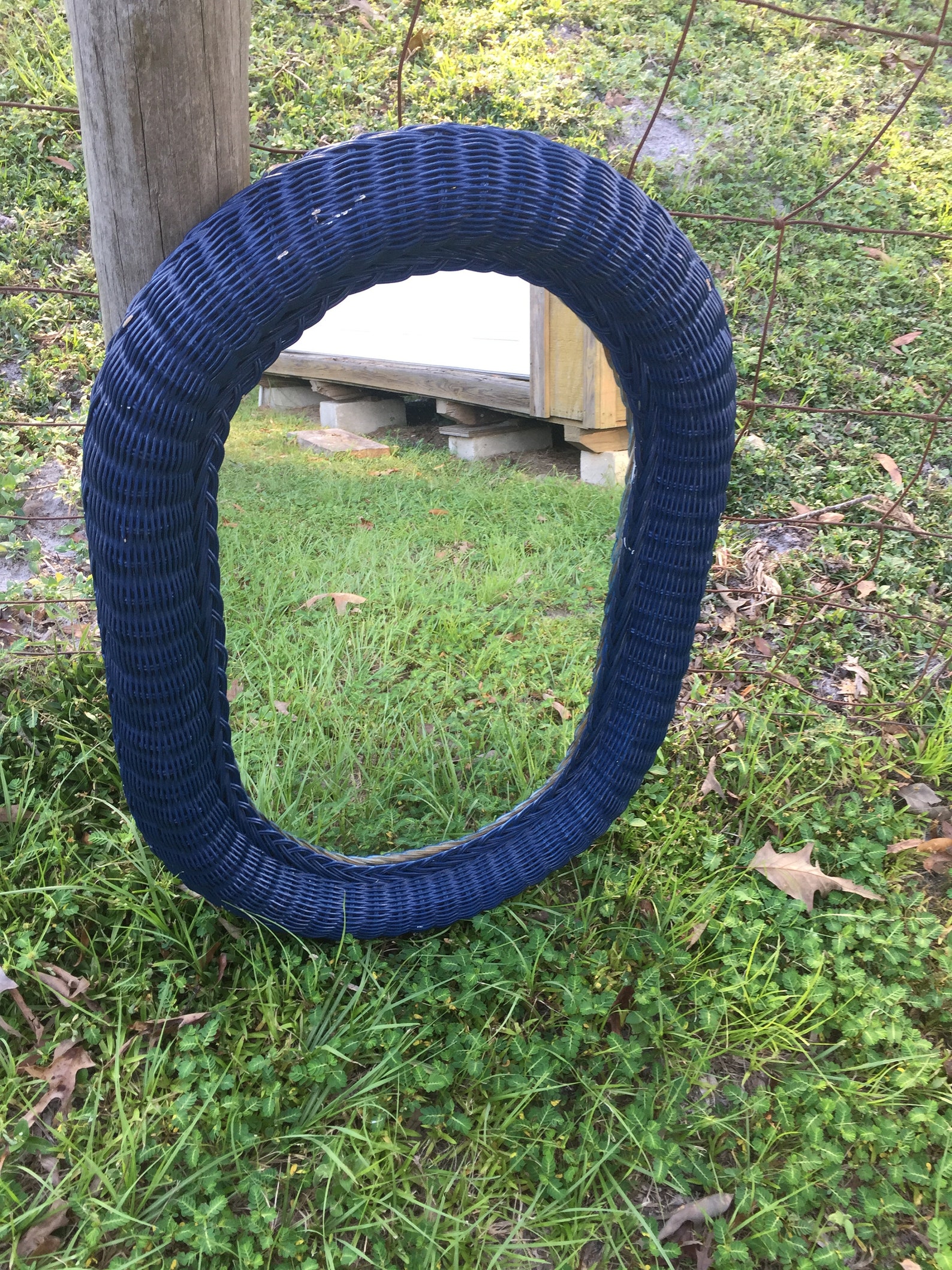 Wicker Mirror, Vintage Large Mirror, Shabby Chic Decor, Cottage Decor ...