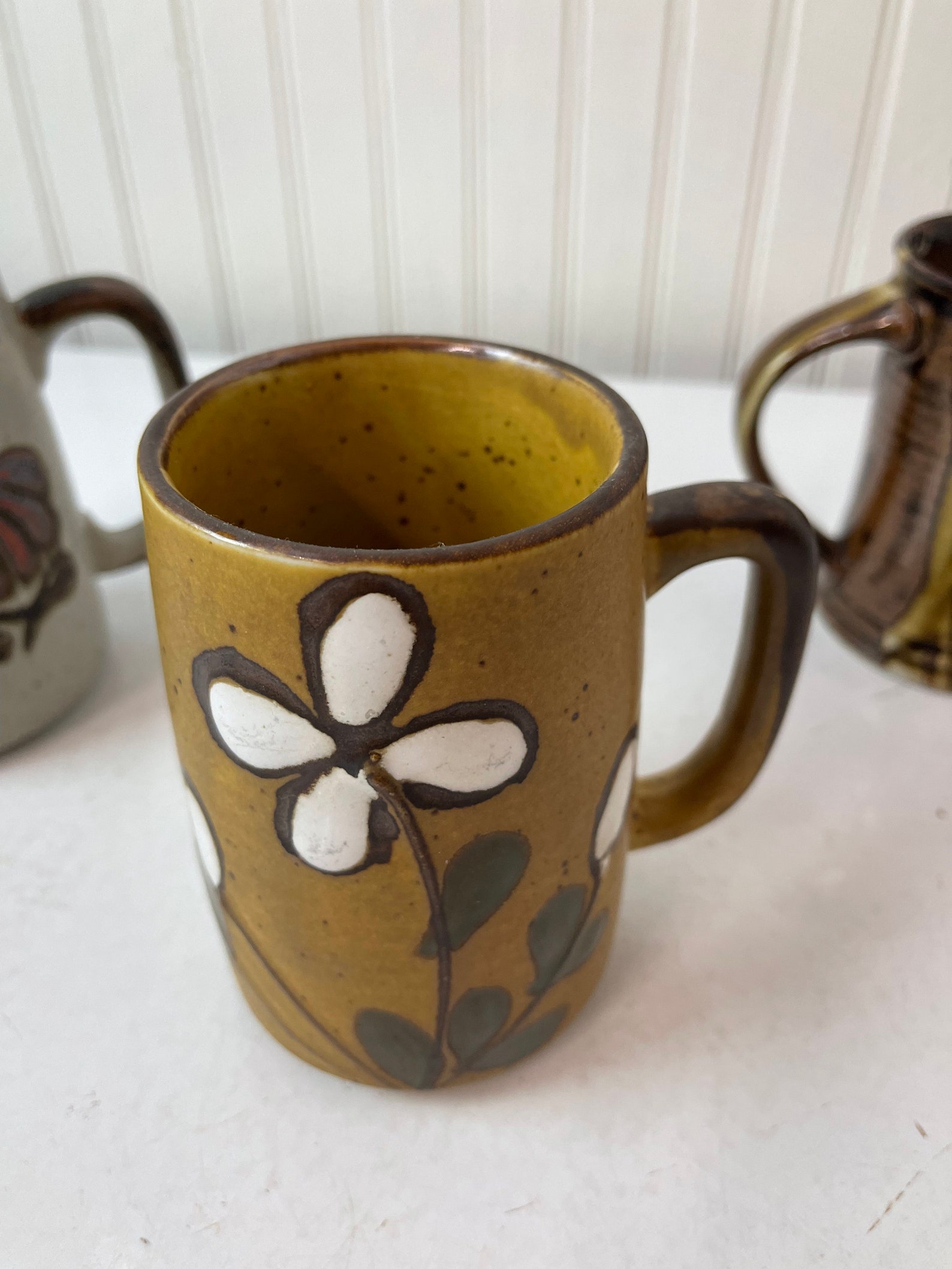 Pottery Mugs Coffee Mugs Boho Kitchen Hippie Pottery - Etsy