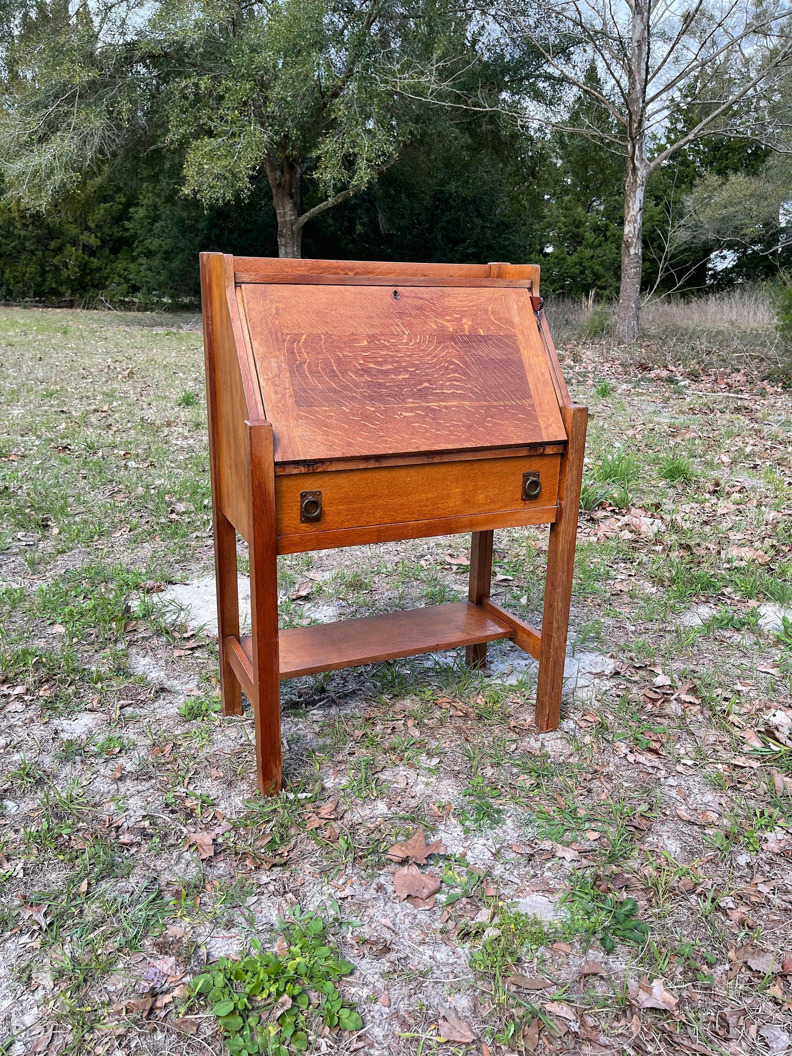 Antique Secretary Desk, Mission Craftsman Style, Life Time Furniture Co ...