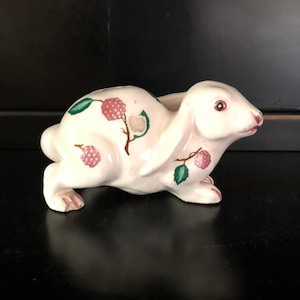 Bunny Rabbit Bank, Ceramic Rabbit Sculpture, Fornari Made in Italy ...