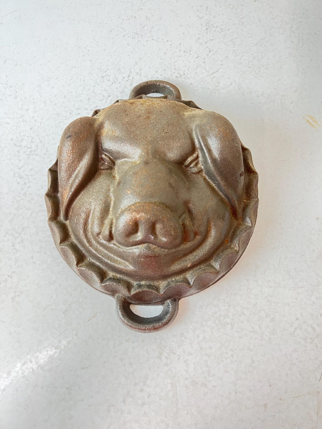 VINTAGE PIG MOLD, Hogs Head Mold,vintage Iron Mold, Jello Mold,kitchen ...