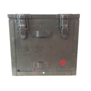 Vintage Metal and Wood Box, Military Command Box, Ammo Box, Tool Box ...