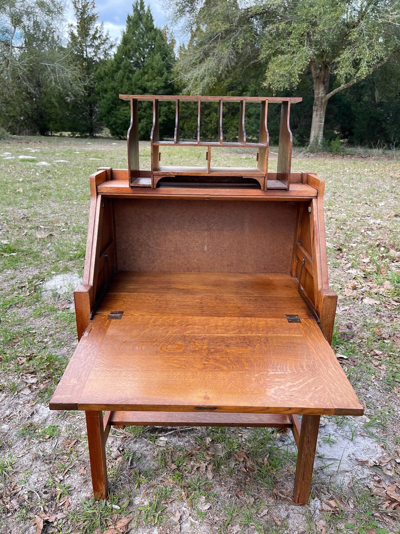 Antique Secretary Desk, Mission Craftsman Style, Life Time Furniture Co ...