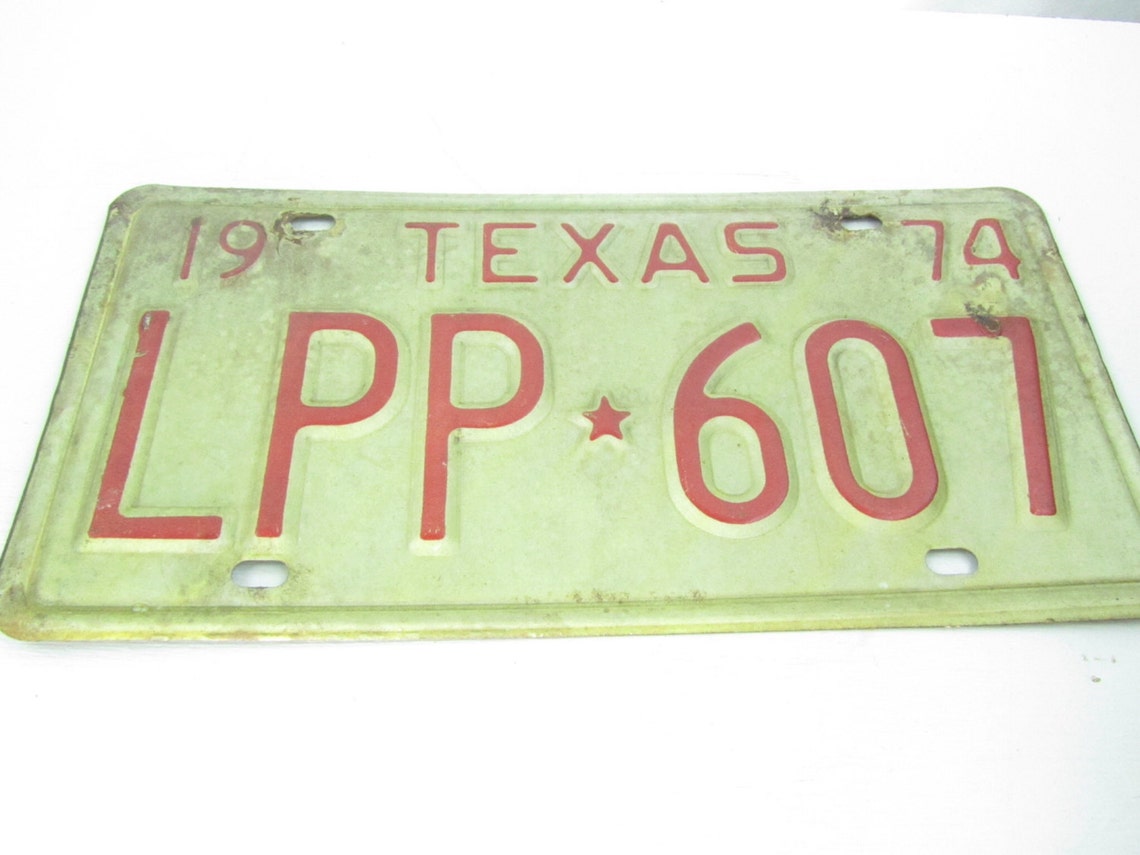 Vintage Texas License Plates Rusty License Plates Antique | Etsy