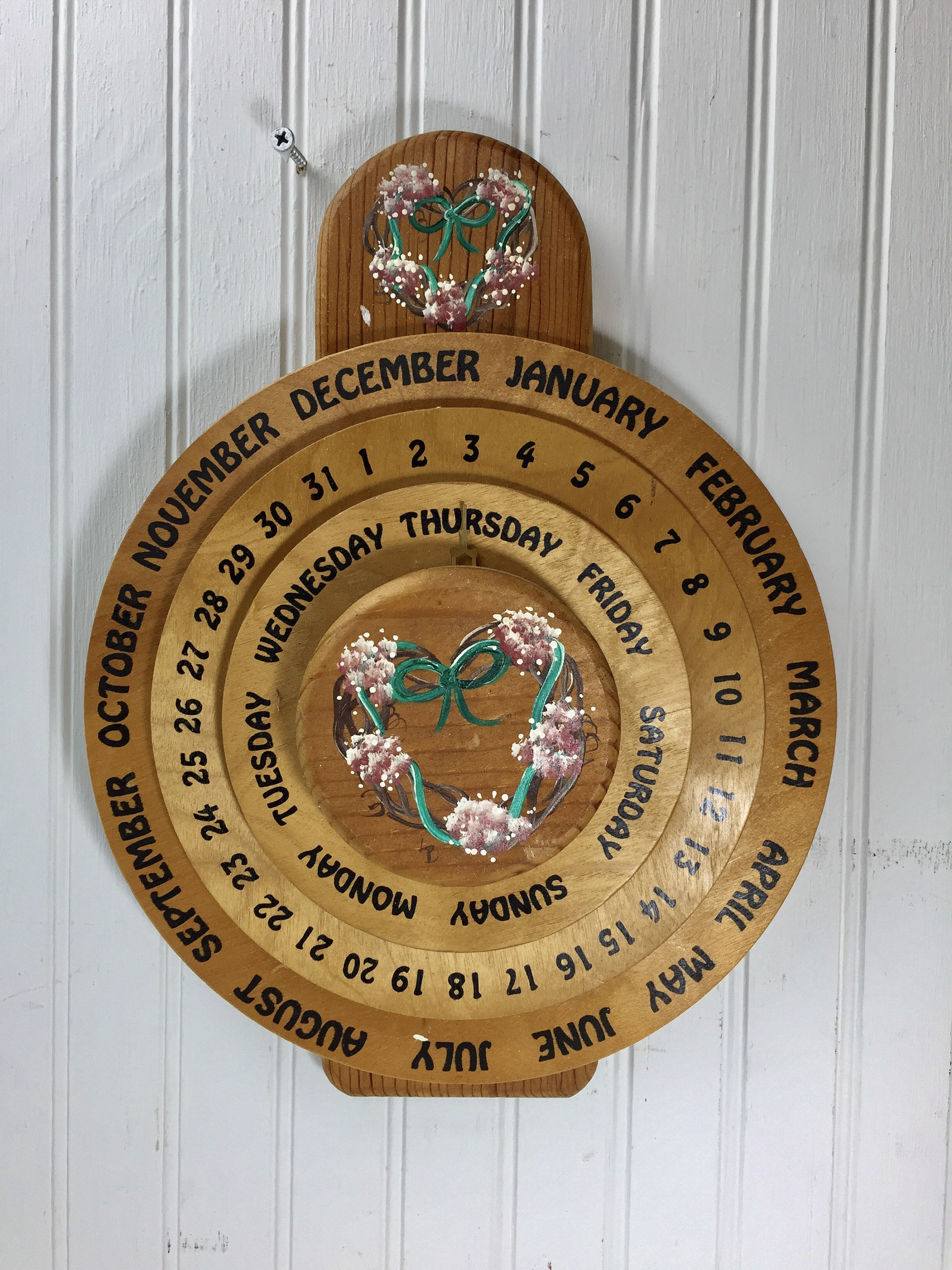 Perpetual Calendar Wall Calendar Wheel Calendar Country | Etsy