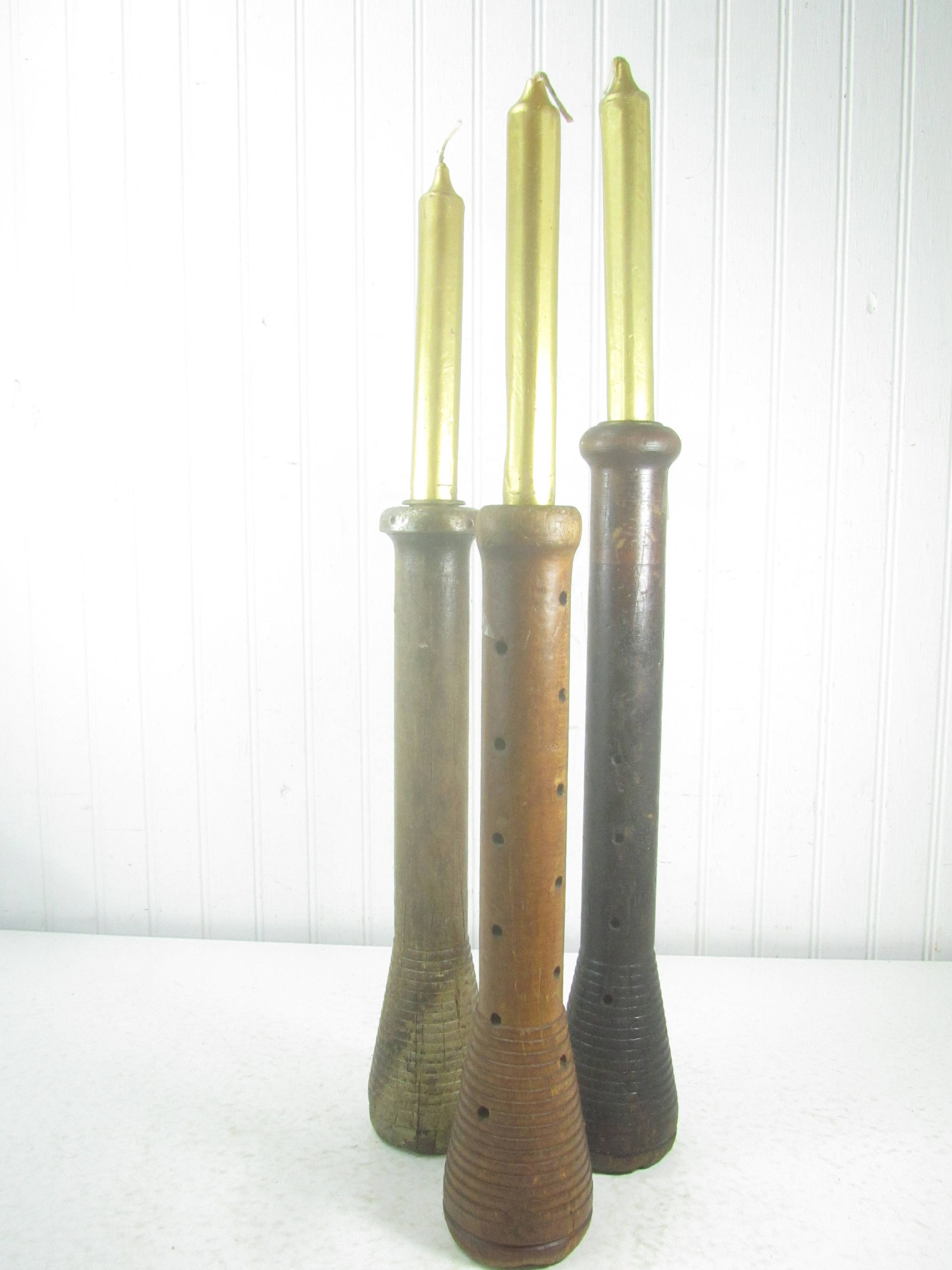 Vintage Wood Spool Vintage Wood Spools Candle Holder Farm - Etsy