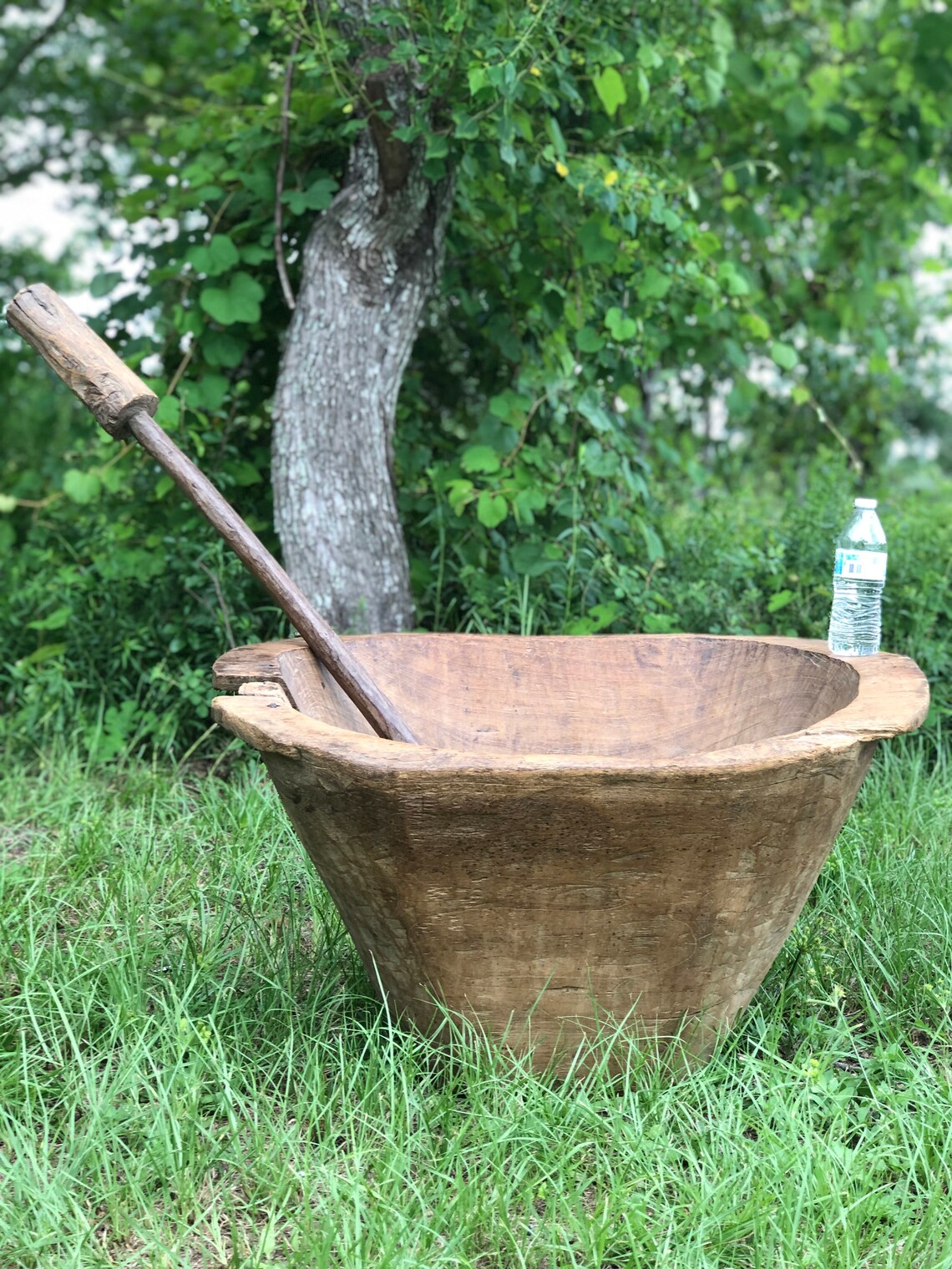 Antique Mortar and Pestle, Primitive Tools, Huge Large Mortar and ...