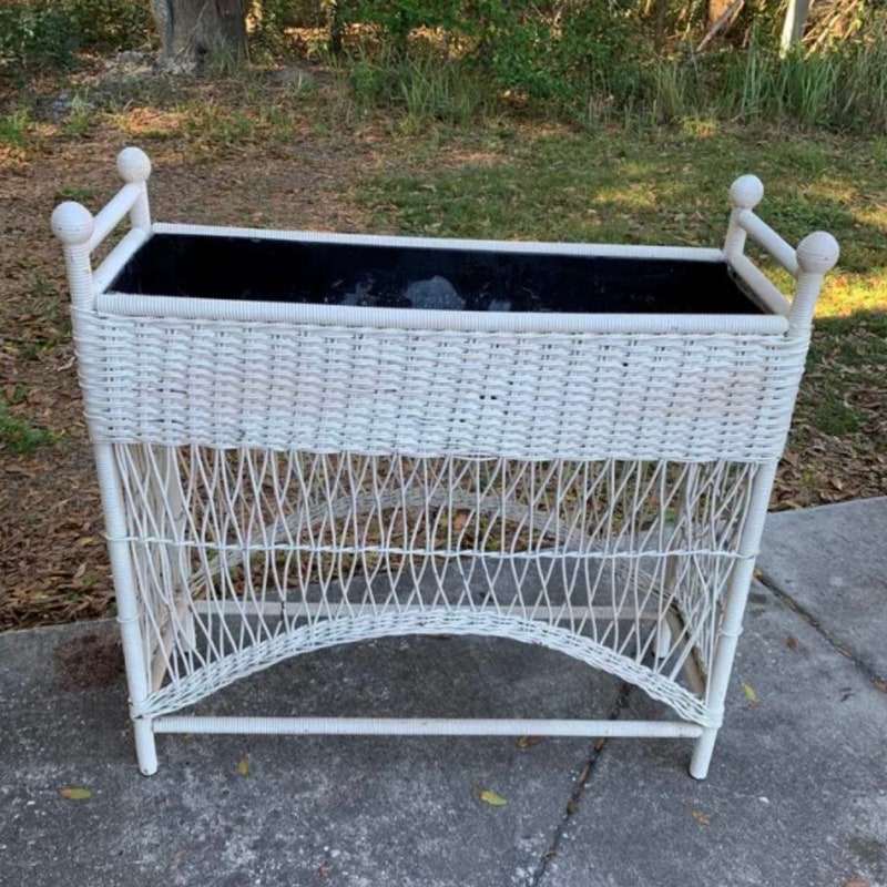 Wicker Planter - Etsy
