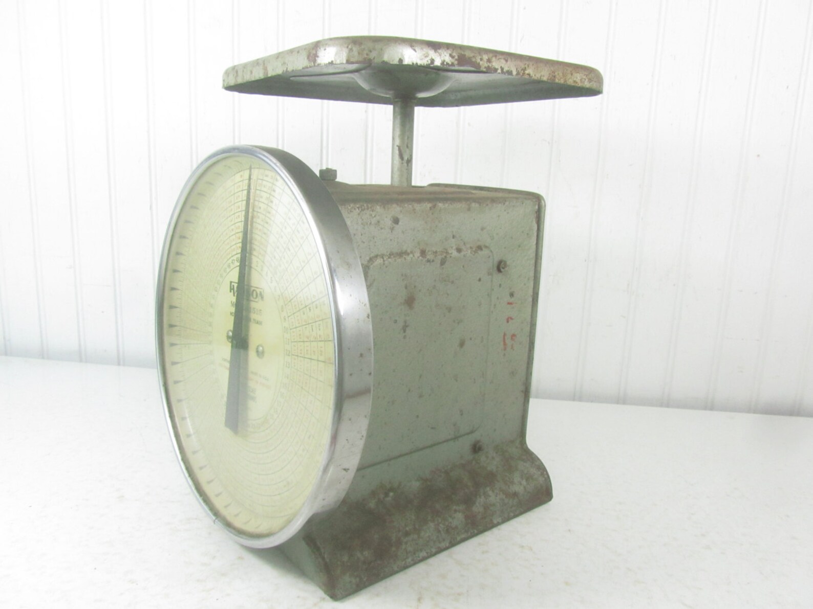 Vintage Postal Scale, Hanson Postal Scale, 50 Lb Scale, Metal Scale ...