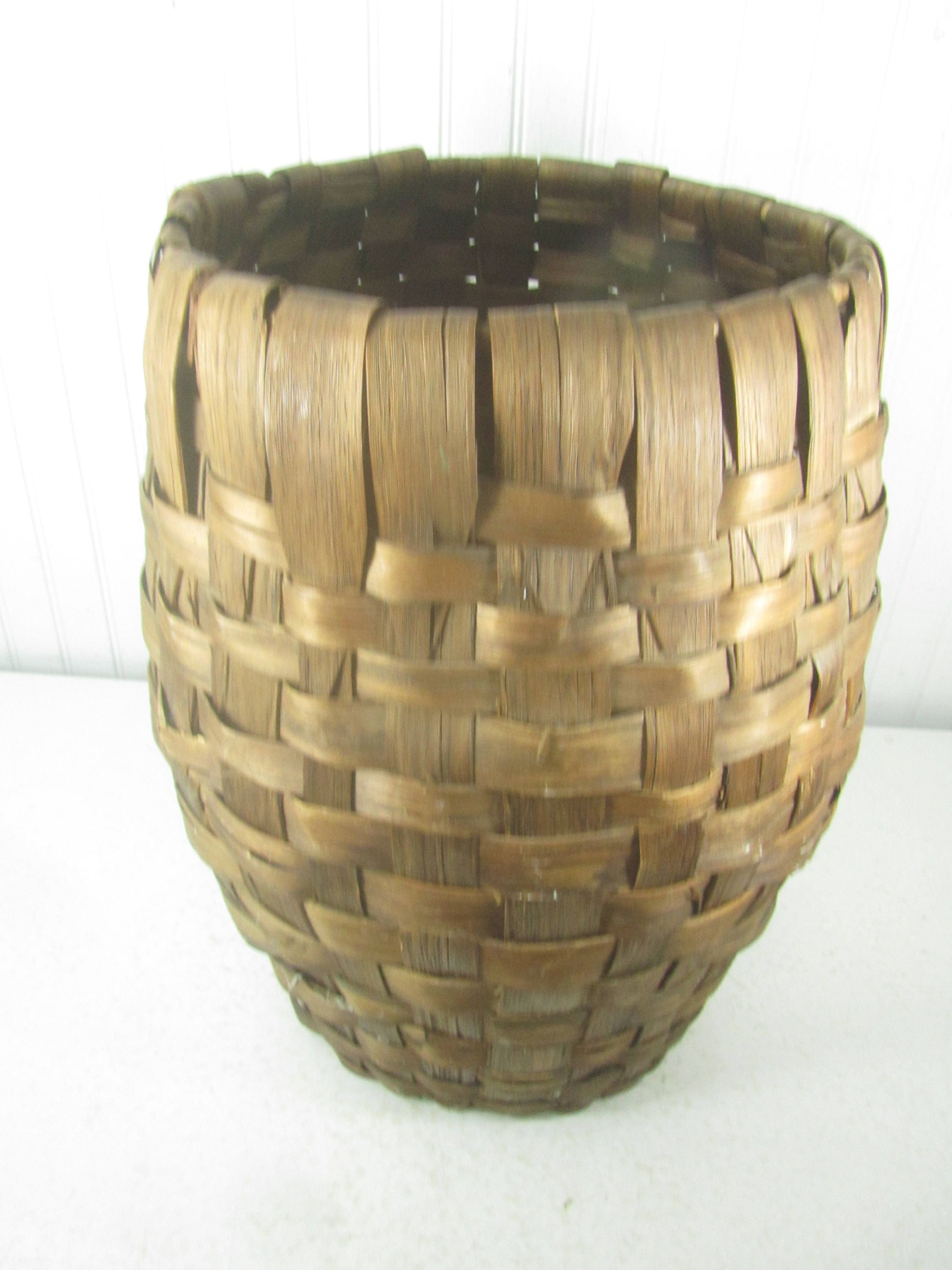 Vintage Palm Frond Basket Fruit Basket Farm Item Farmhouse | Etsy