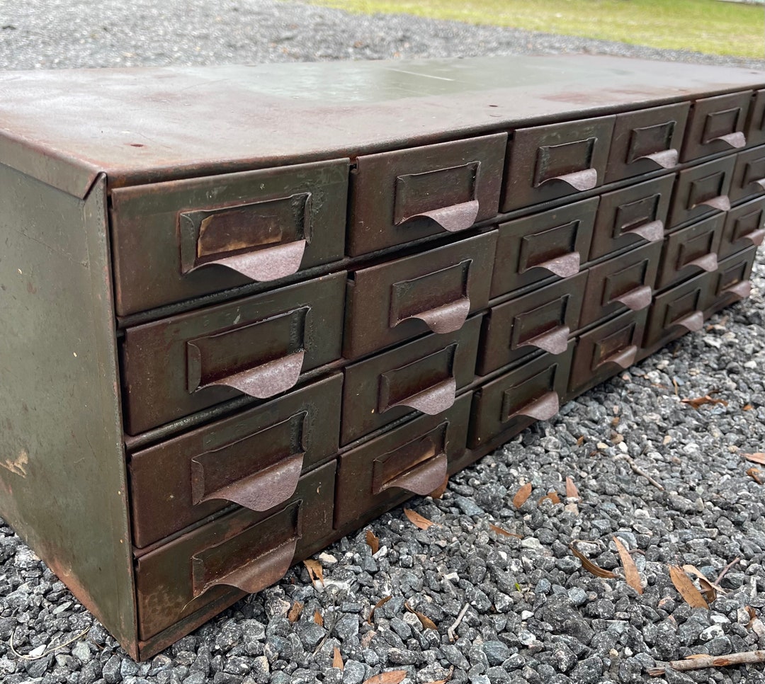Metal Storage Drawer, Military Parts Cabinet, Lyon Drawer Cabinet ...