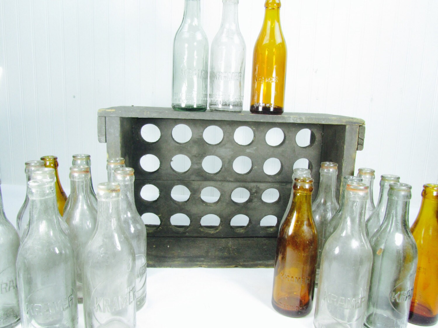 Antique Wood Crate, Vintage Bottles, Antique Bottles, Kramer Bottle ...