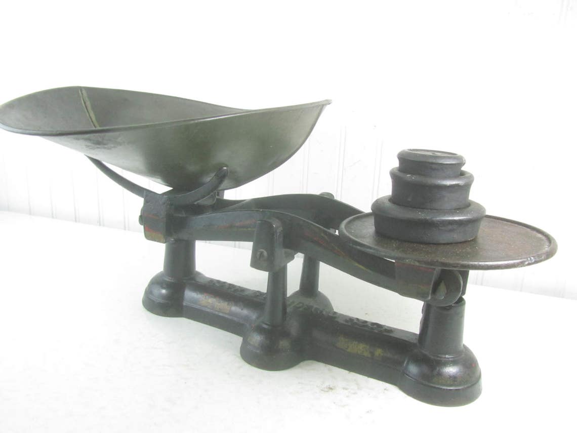 Antique Scale Cast Iron Scale Standard Brand Scale Brass - Etsy