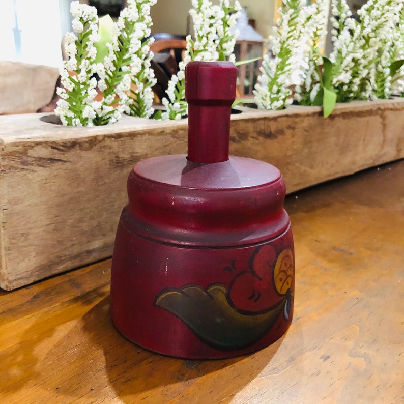 Primitive Wood Butter Press Butter Stamp Vintage Kitchen | Etsy