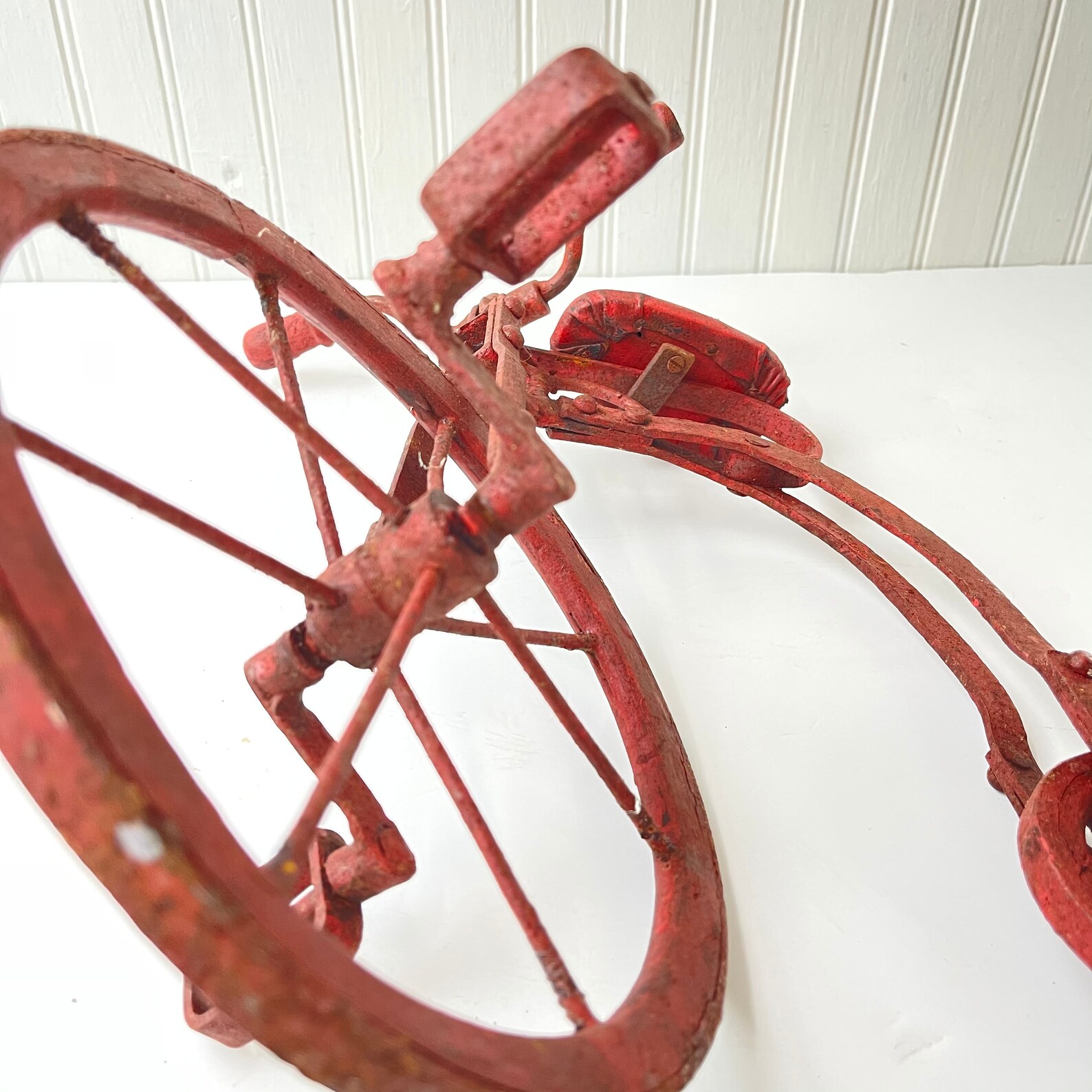 Bicycle, Sculpture, Bike, Red Penny Farthing, Sports Collectible ...