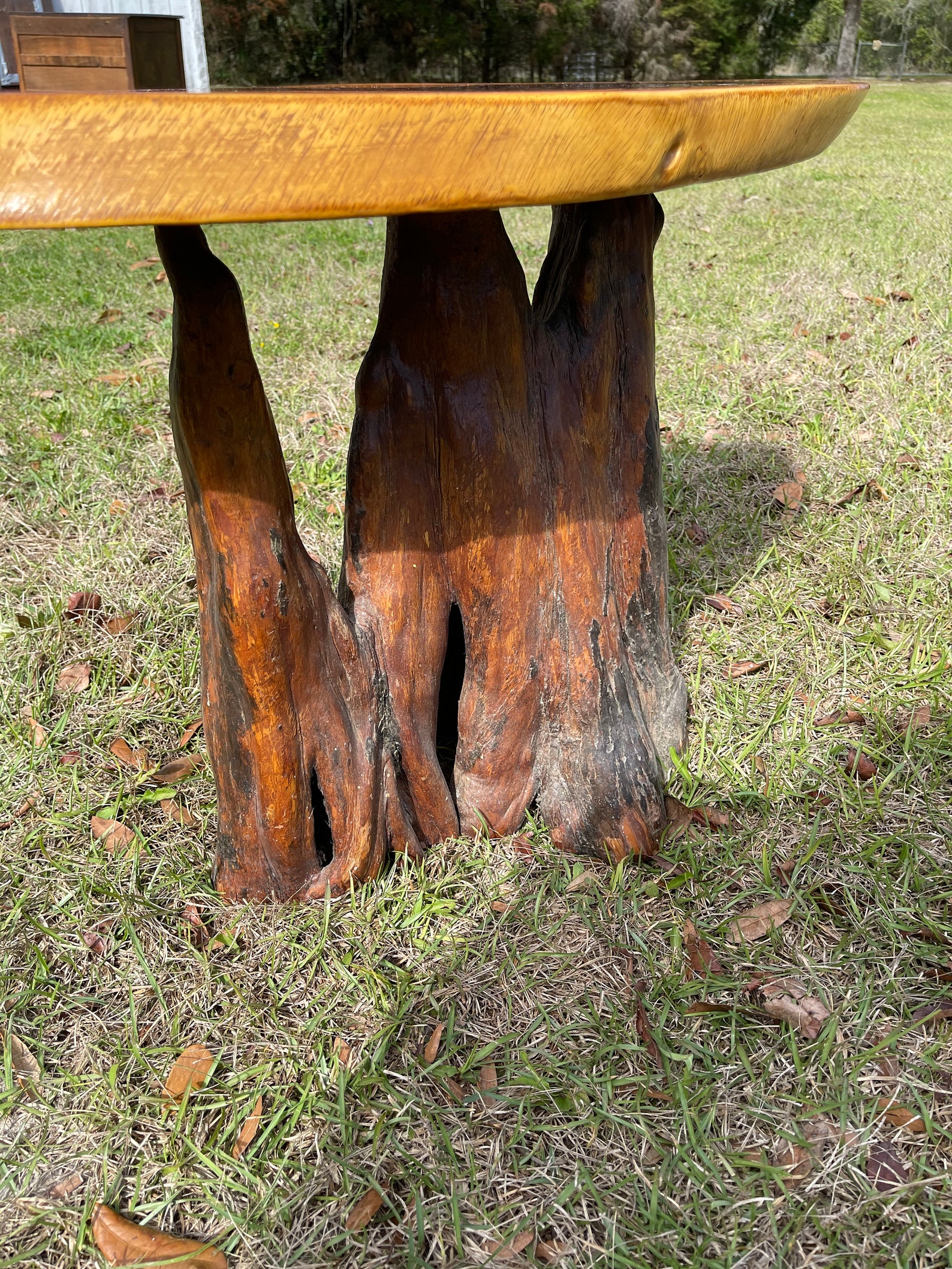 Cypress Slab Side Table Wood End Table Furniture Natural - Etsy
