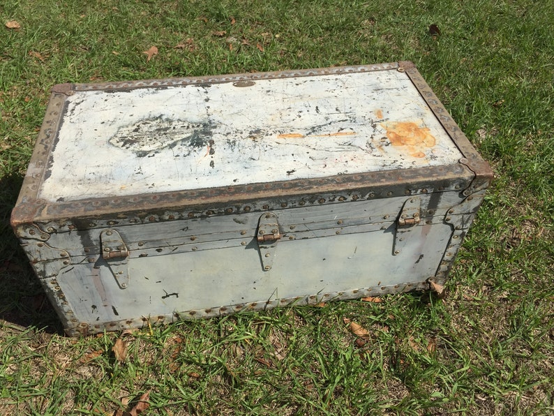 Vintage Military Trunk Korean War Trunk Doehler 1949 trunk | Etsy