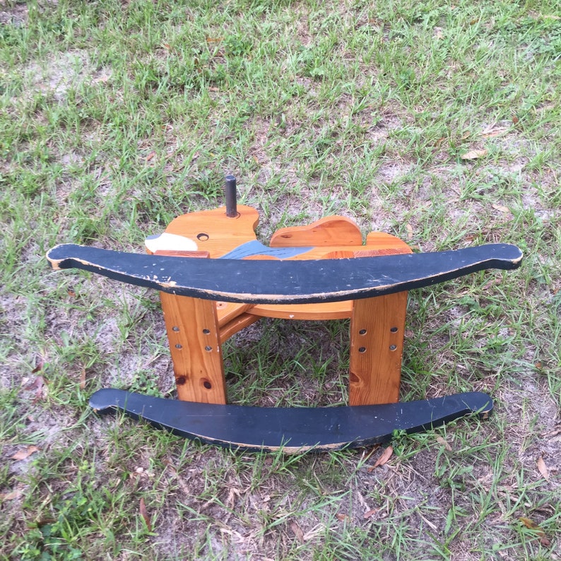 Wood Rocking Bear Farmhouse Decor Riding Toy Vintage Bear | Etsy