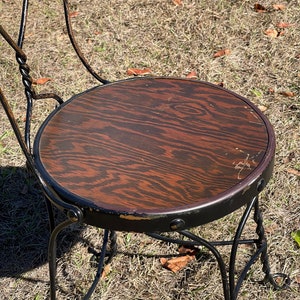 Antique Chair, Vintage Bistro Chair, Heart, Wrought Iron Chair, Vanity ...