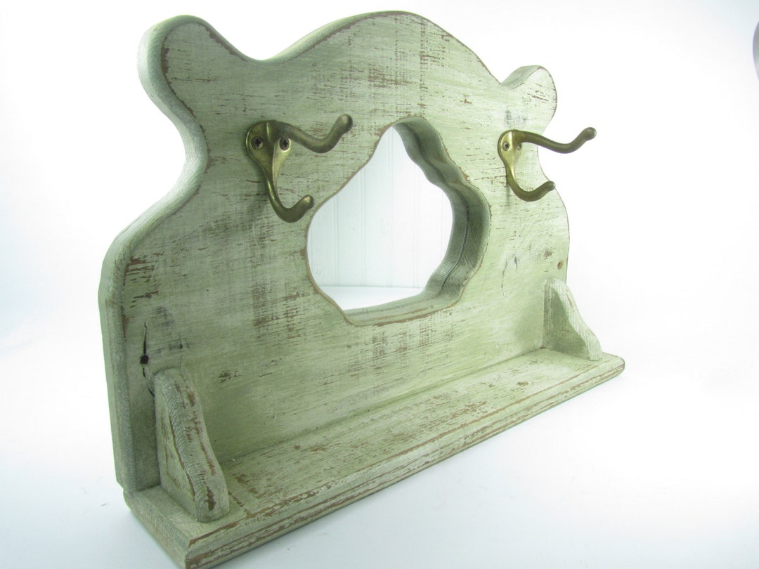 Shabby Chic Mirror, Shabby Chic Hat Rack, Mirror, Entry Mirror, Table ...