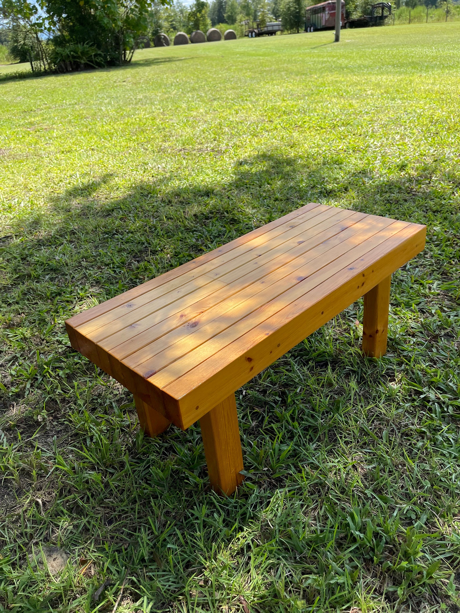 Rustic Pine Bench Solid Wood Bench Table Mud Room Decor - Etsy
