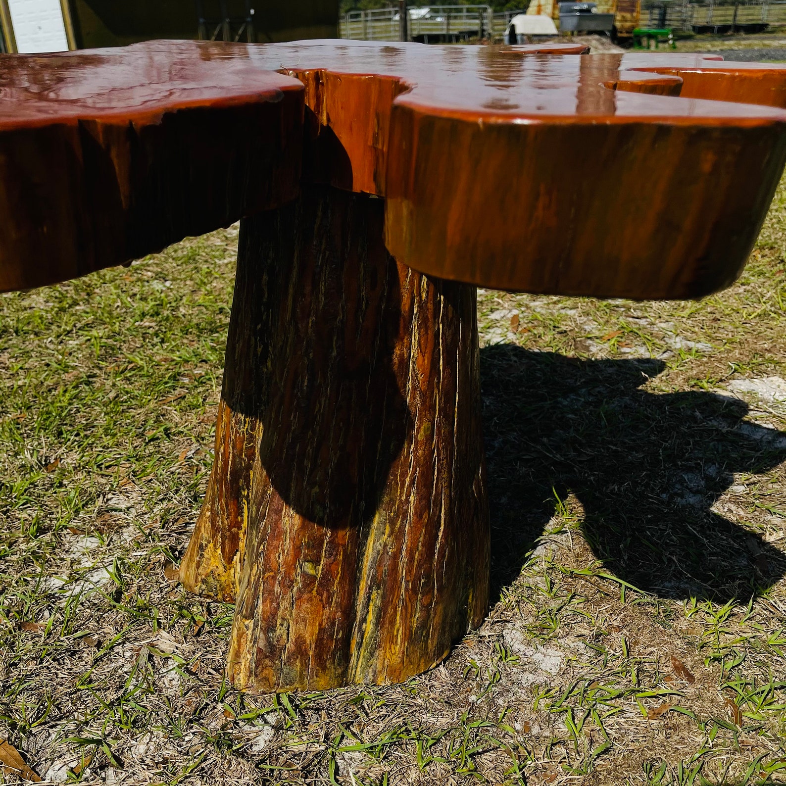 Cypress Slab Side Table Wood End Table Furniture Natural - Etsy