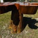 Cypress Slab Side Table, Wood End Table, Furniture, Natural Cypress ...
