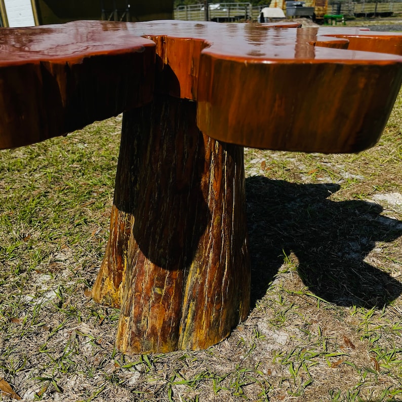 Cypress Slab Side Table Wood End Table Furniture Natural - Etsy