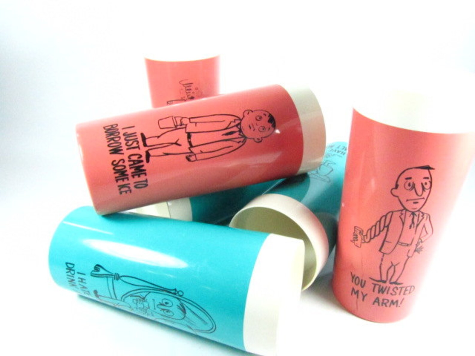 Plastic Bar Cups Fun Plastic Barware Cups Cartoon Barware - Etsy